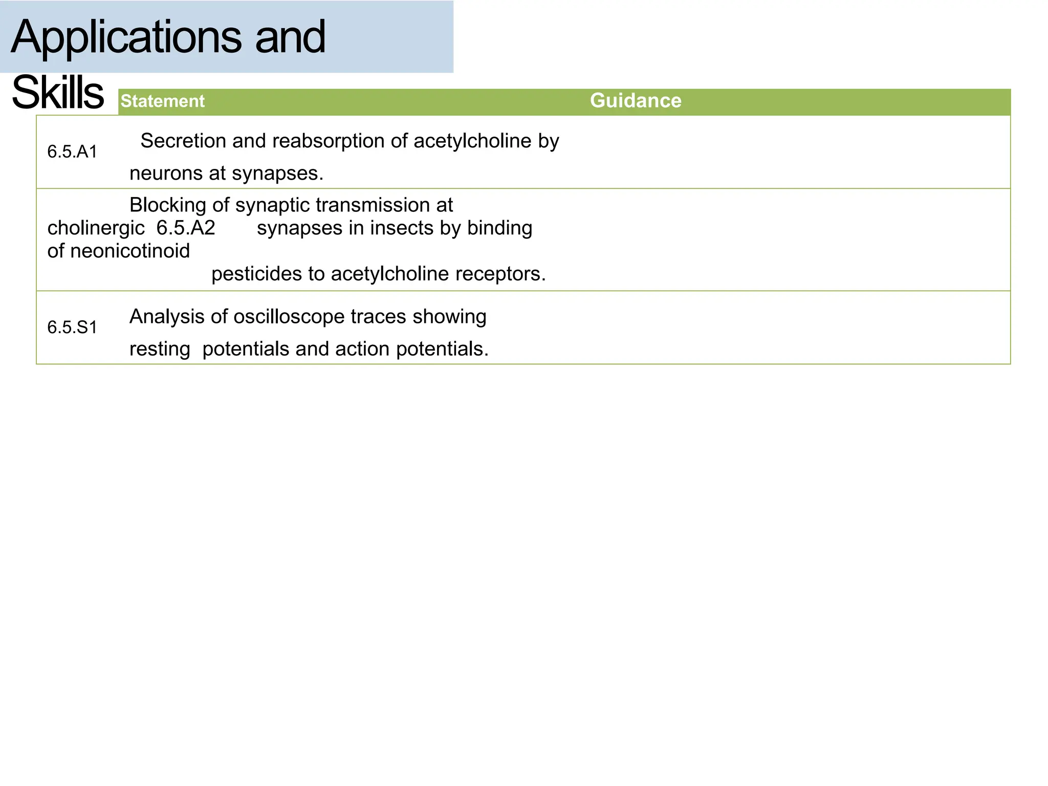 Nervous system IBDP Biology presentation 6.5 | PPTX
