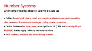 6. Number Systems conversion from binary, decimal, octal etc | PPT