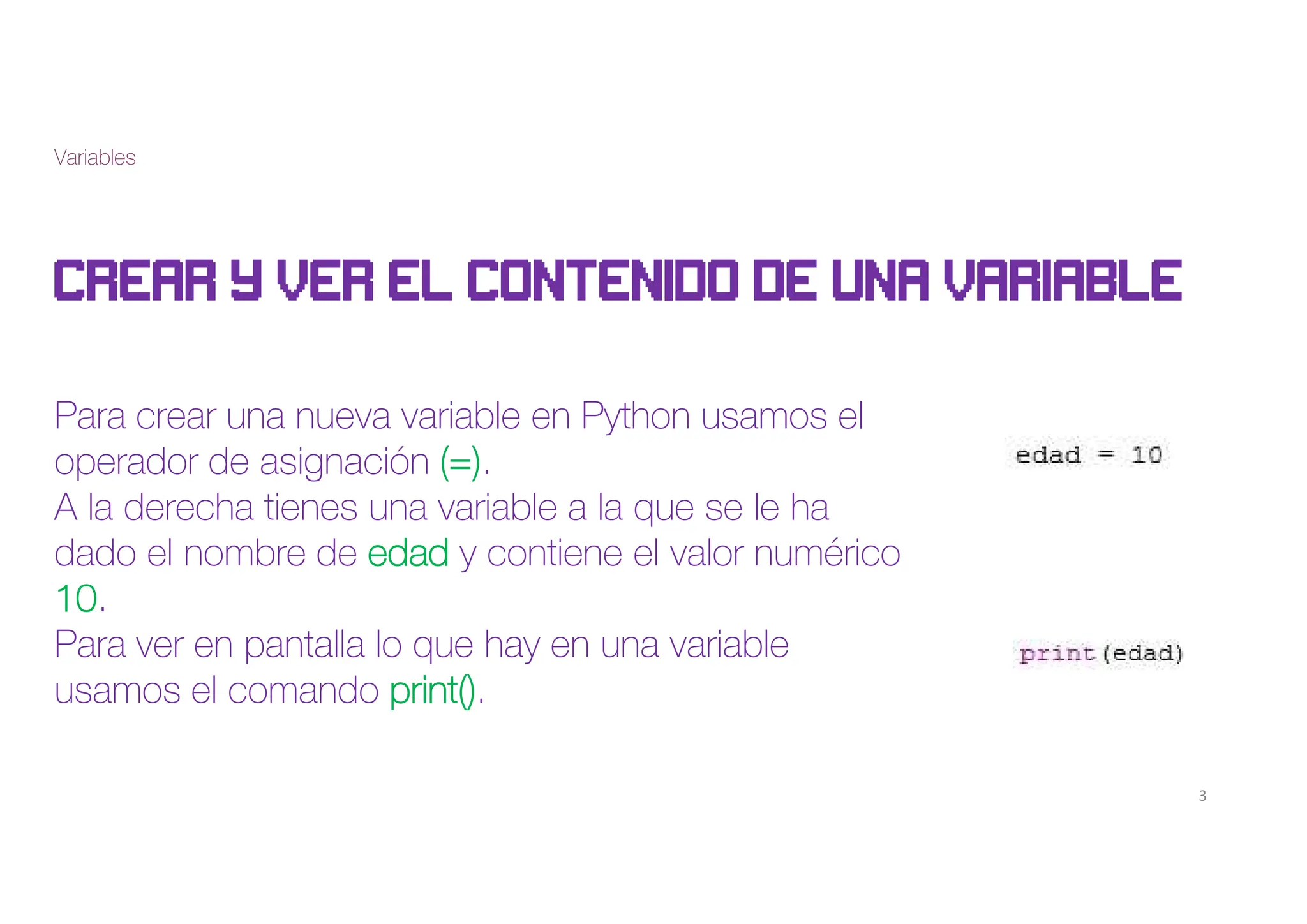 Variable - Qué es, usos, ejemplos, tipos y en la informática | PDF
