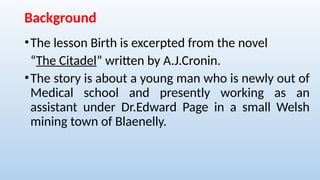 The birth- English language curricular -Project | PPT