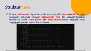 Dasar-Dasar Pemrograman - 6 Pemilihan/Struktur Kontrol | PDF