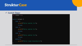 Dasar-Dasar Pemrograman - 6 Pemilihan/Struktur Kontrol | PDF