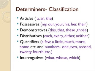 6. DETERMINERS new helps to classify .pptx