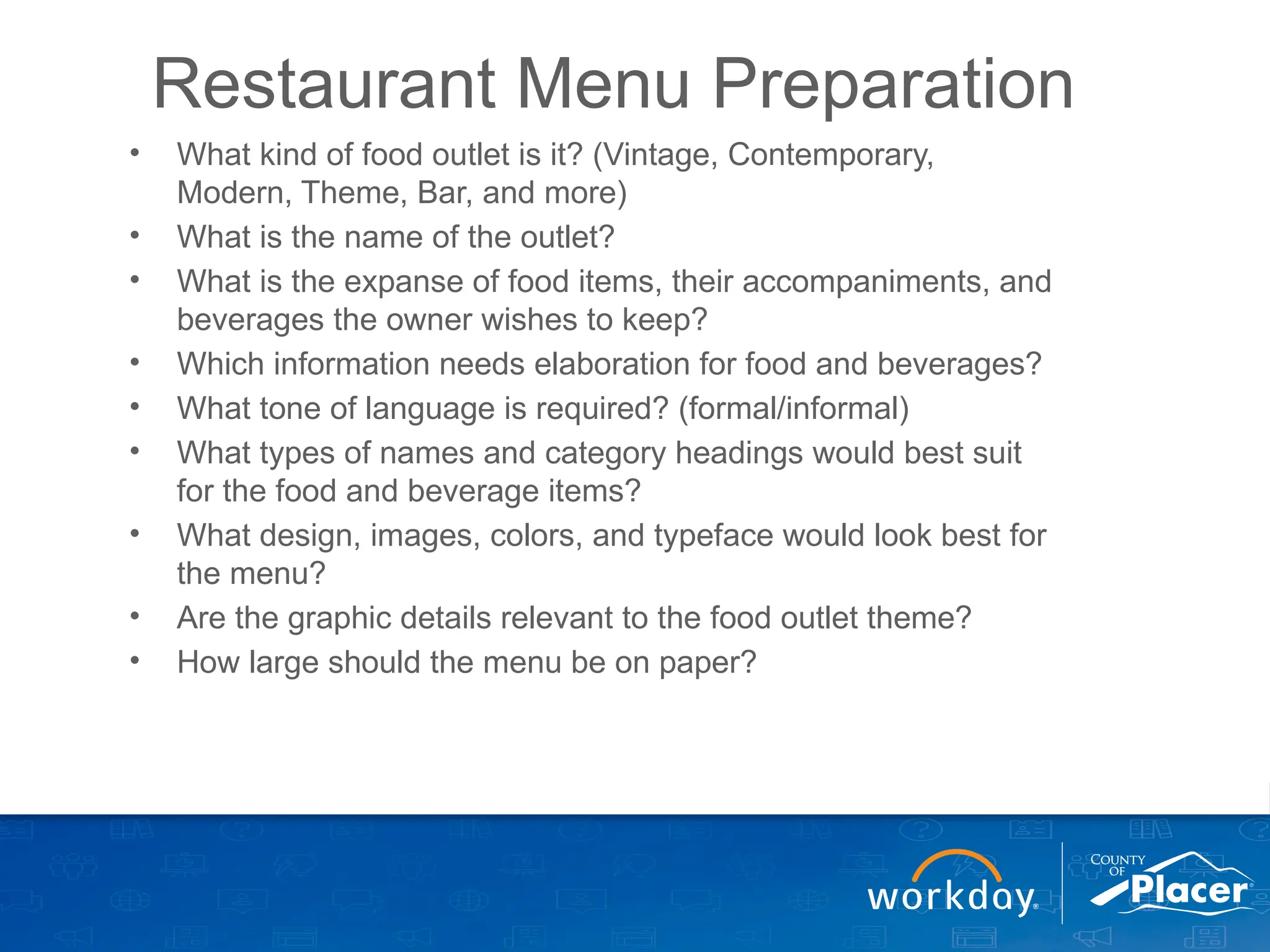 Food and Beverage Services NC II Menu Preparation | PPTX