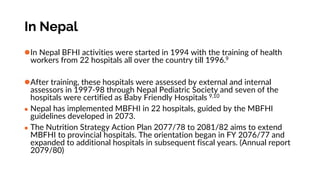 Baby Friendly Hospital Initiative (BFHI) in Nepal | PDF