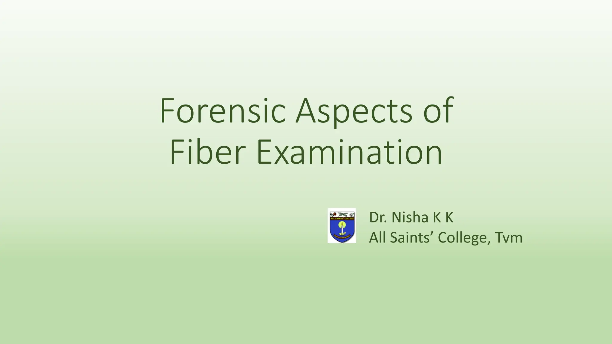 6. Fiber examination and its forensic importance.pdf