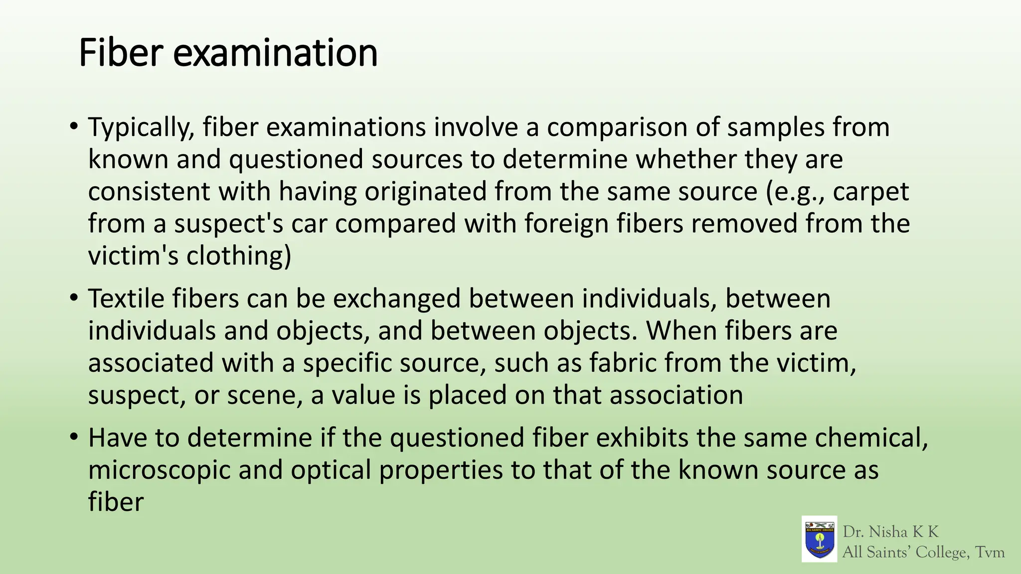 6. Fiber examination and its forensic importance.pdf