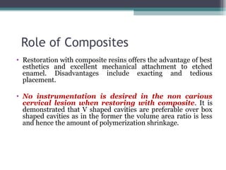 non carious lesion and their managrment tooth structure loss can not be ...