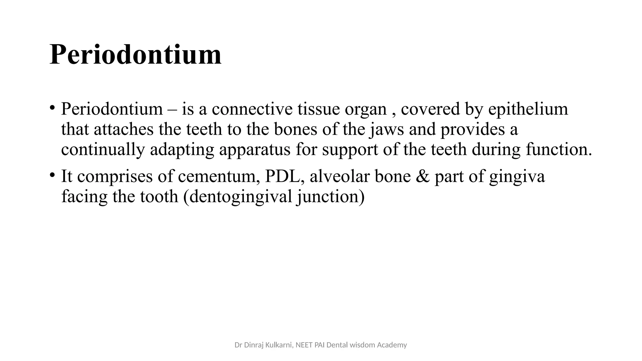 periodontal ligament histology and anatomy | PPTX