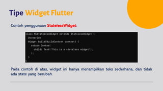 Pemrograman Aplikasi Mobile - 6 Flutter (Layout Aplikasi) | PPT
