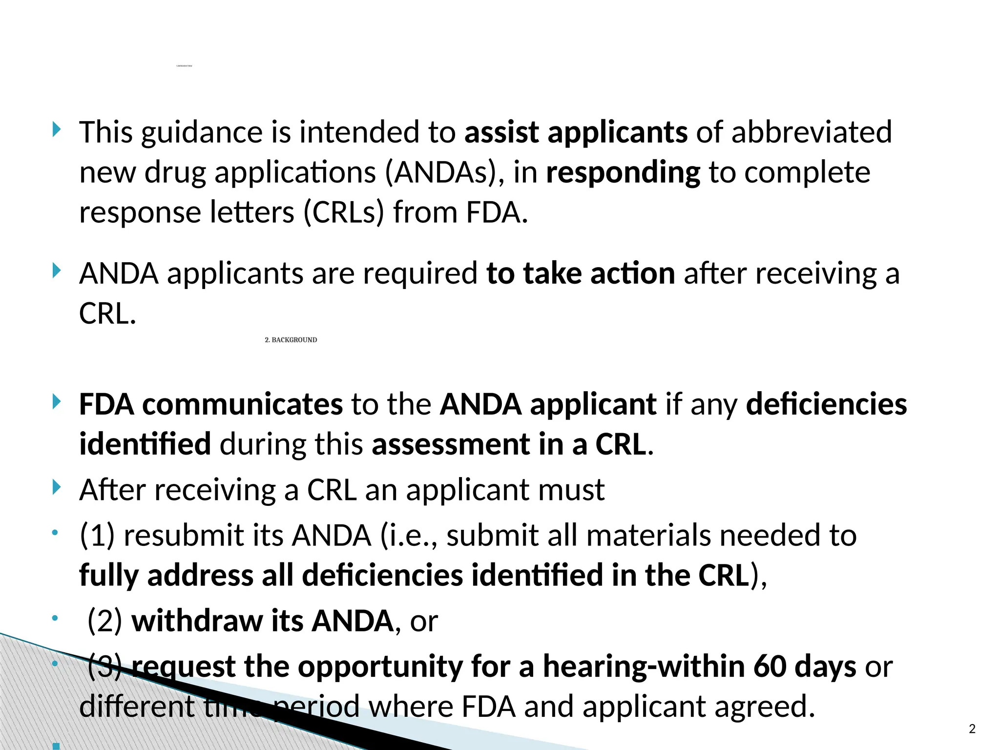 Failure-to-Respond-to-an-Abbreviated-New-Drug-Application | PPTX