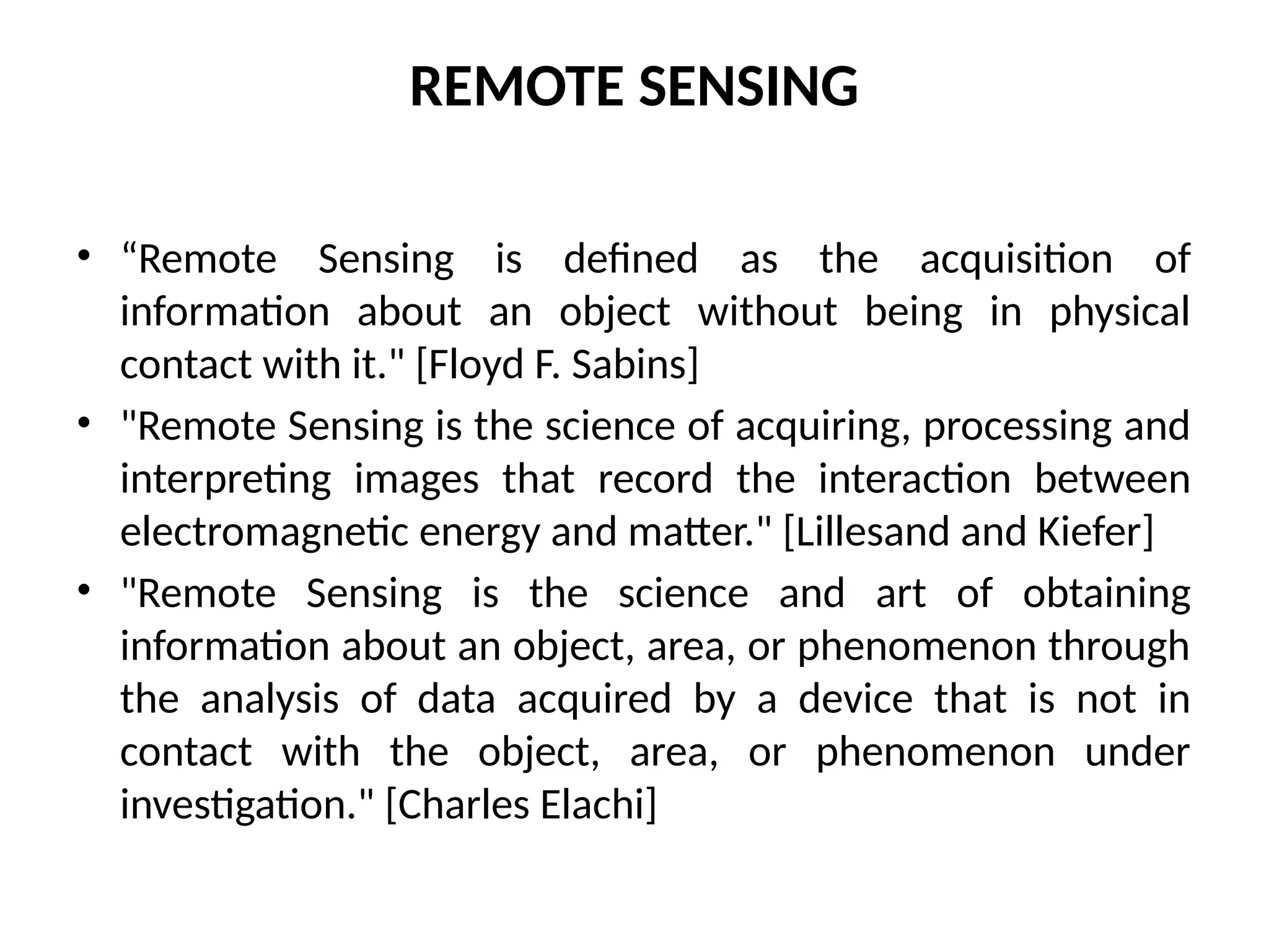 remotesensing and geographical information | PPT