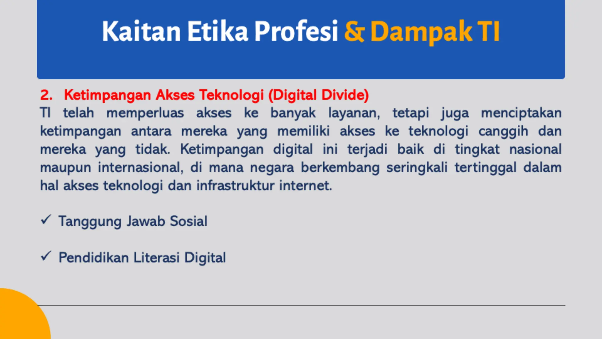Etika Profesi TI - 6 Dampak TI Pada Standar Hidup & Produktivitas | PDF