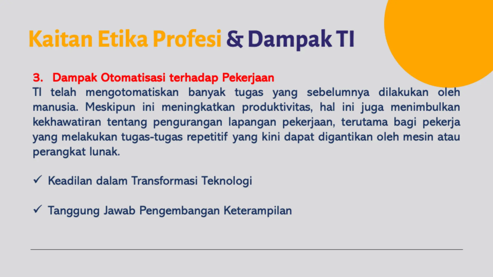 Etika Profesi TI - 6 Dampak TI Pada Standar Hidup & Produktivitas | PDF