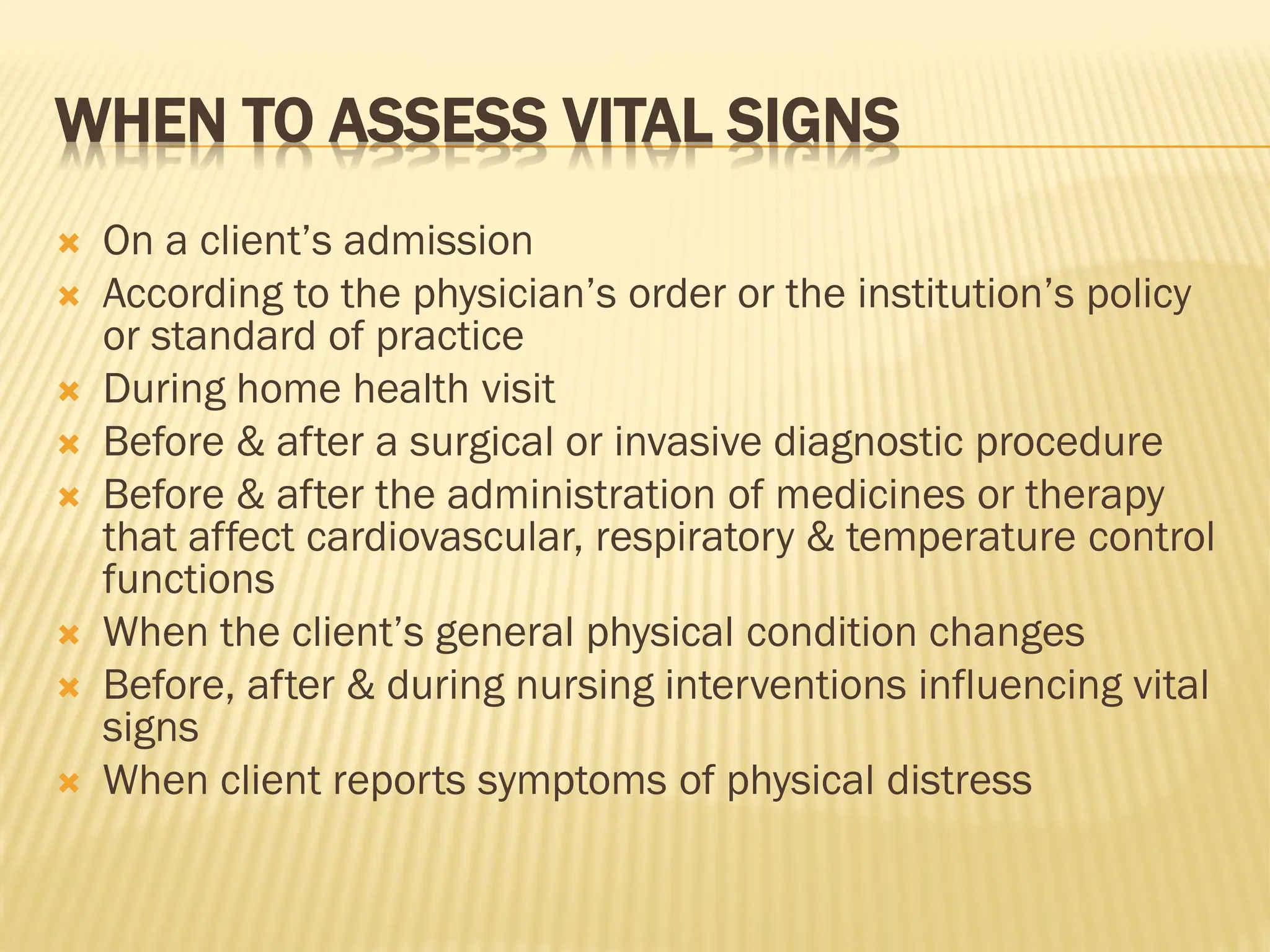 VITAL SIGNS, Temperature, Pulse, Respiration, Blood pressure (B/P) | PDF