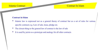 6. Islamic Law of Contract. Islamic juristpencepptx | PPT