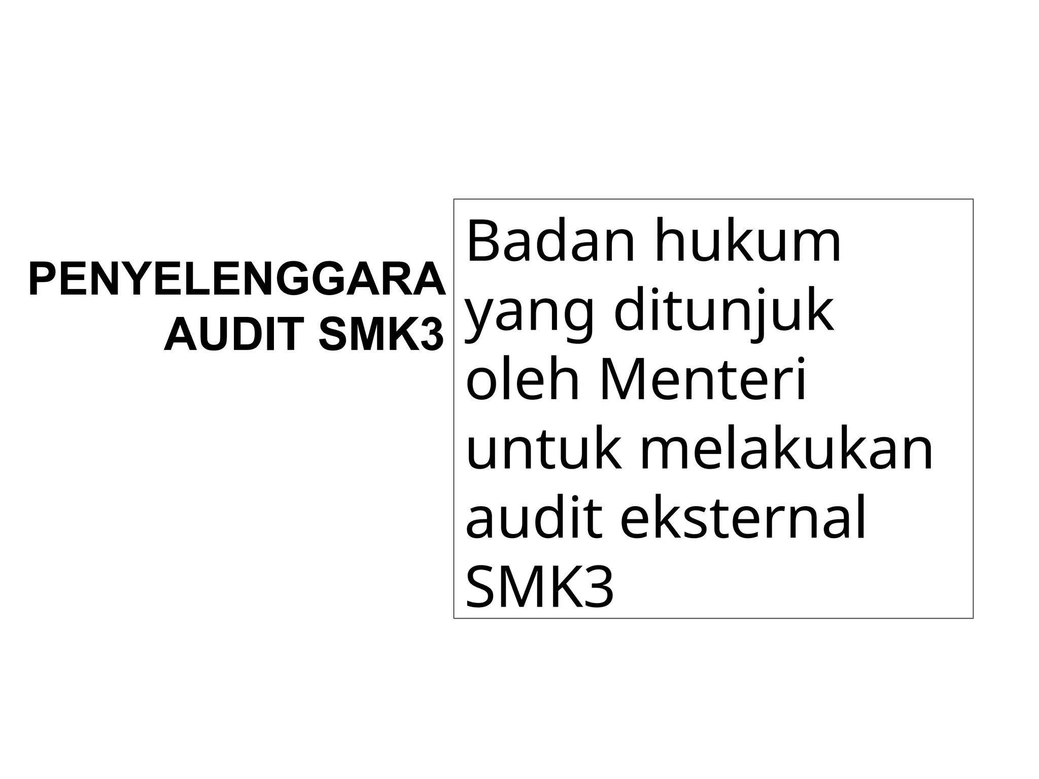 6.materi pelatihan Pelaksana Audit SMK3.pptx