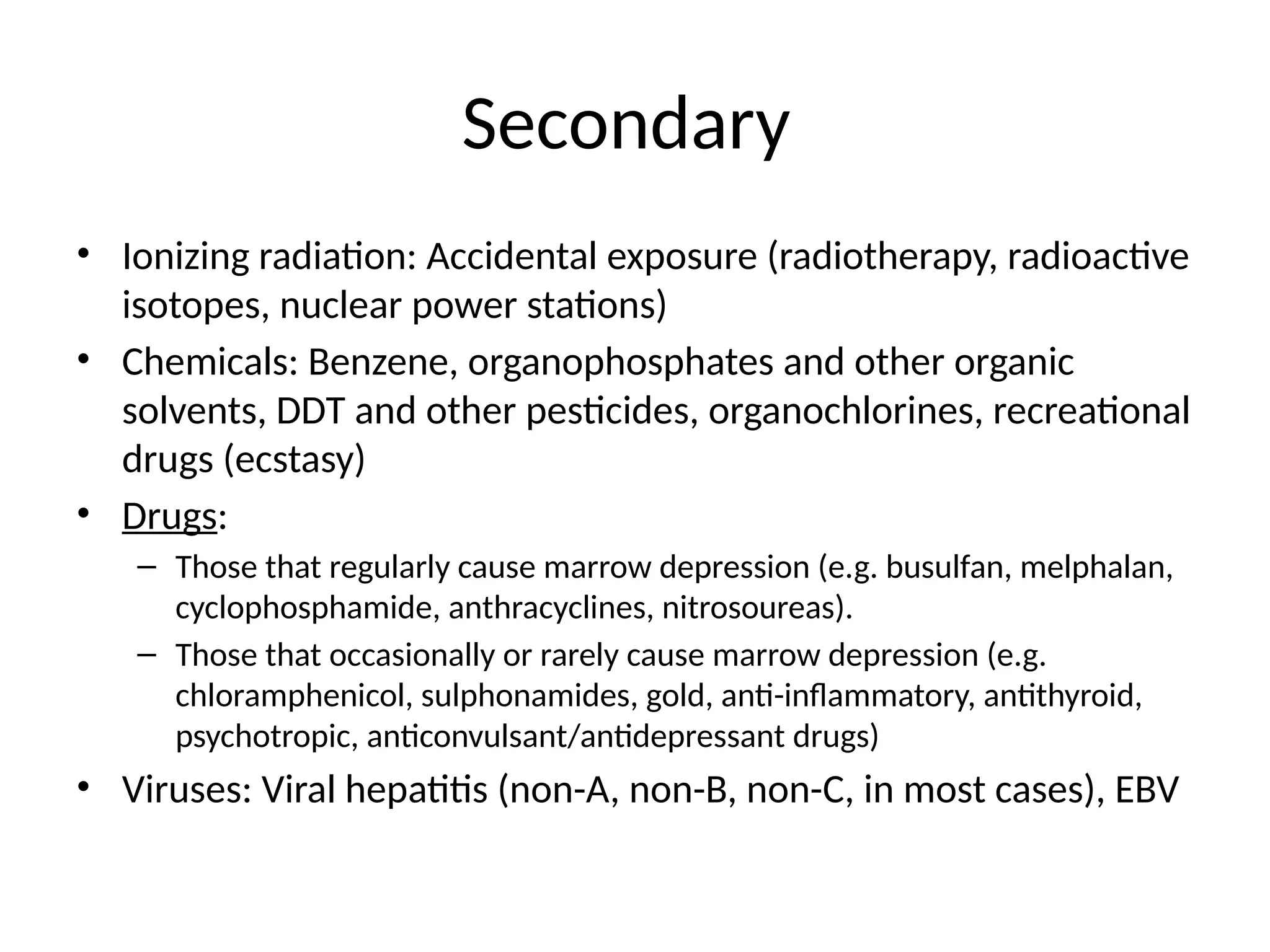 Aplastic Anemia Lecture Slides In Hematology Ppt