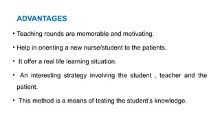 6.Nursing Rounds.pptx nursing education and services | PPTX
