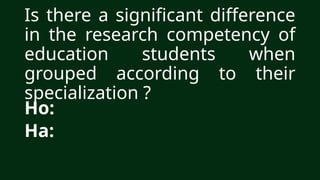 Proper Writing of the Research Hypothesis | PPTX