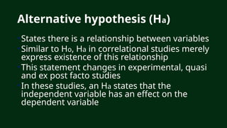 Proper Writing of the Research Hypothesis | PPTX