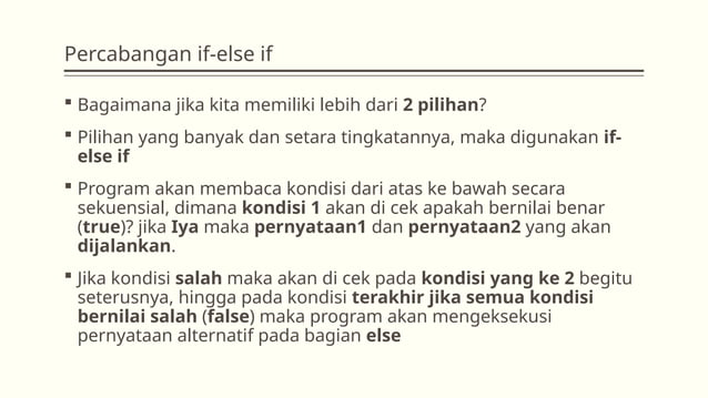 Materi Pemrograman Java Percabangan If else.pptx
