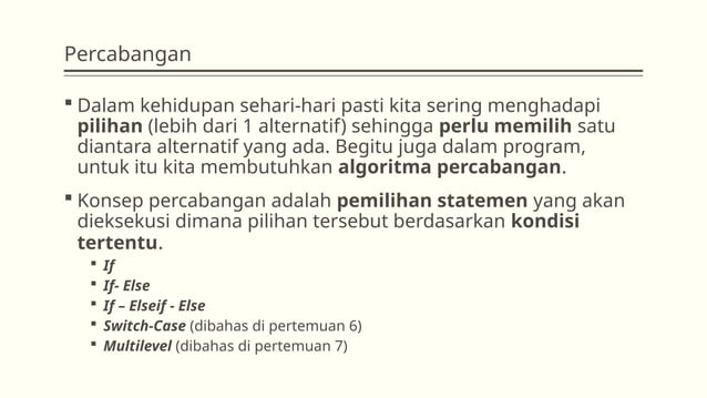 Materi Pemrograman Java Percabangan If else.pptx