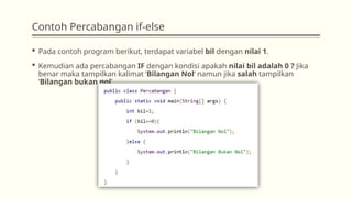Materi Pemrograman Java Percabangan If else.pptx