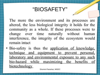 6.Biosafety.pdf for the students of aktu. | PDF