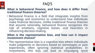 Behavioural Finance in Business Management | PPT