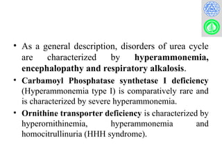 Nitrogen metabolism and the urea cycle for MBBS, BDS, Lab. Med..pptx