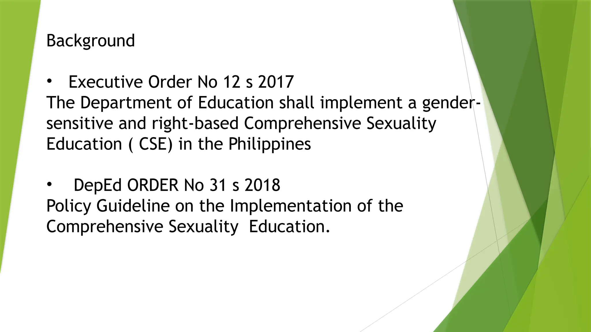 The Comprehensive Sexuality Education Pptx