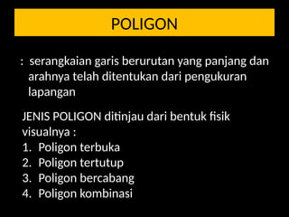6.1 POLIGON dasar teknik pemetaan. .pptx