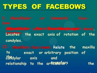 6. facebow and articulators preclinic.pptx