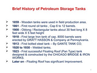 Storage of crude oil and petroleum products | PPTX