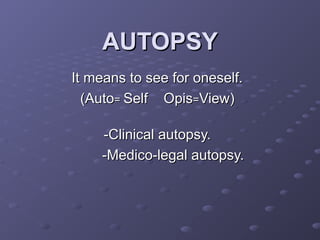 Introduction to AUTOPSY and their Description | PPT