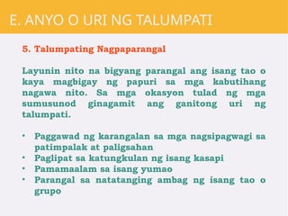 6. TALUMPATI-Lagrange.pptx Pagsulat sa Pilipino sa Pilung larang | PPTX