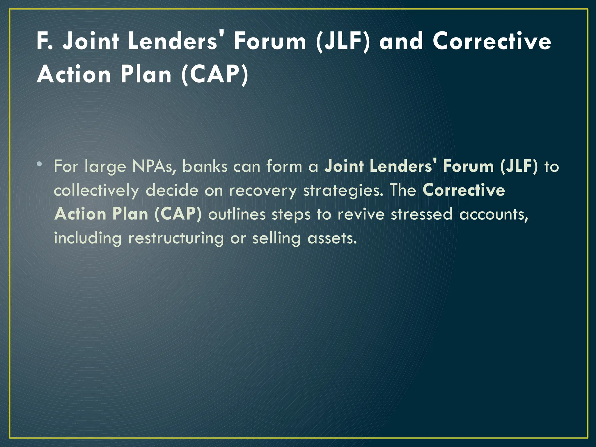 NPA Recovery Mechanism in India - A comprehensive Overview | PPTX