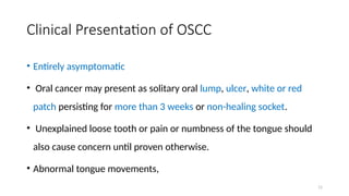 Screening oral cancer in conventional oral examination | PPTX