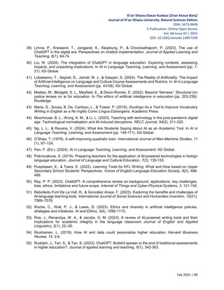 USE OF ARTIFICIAL INTELLIGENCE FOR PEDAGOGICAL PURPOSES IN EFL ...