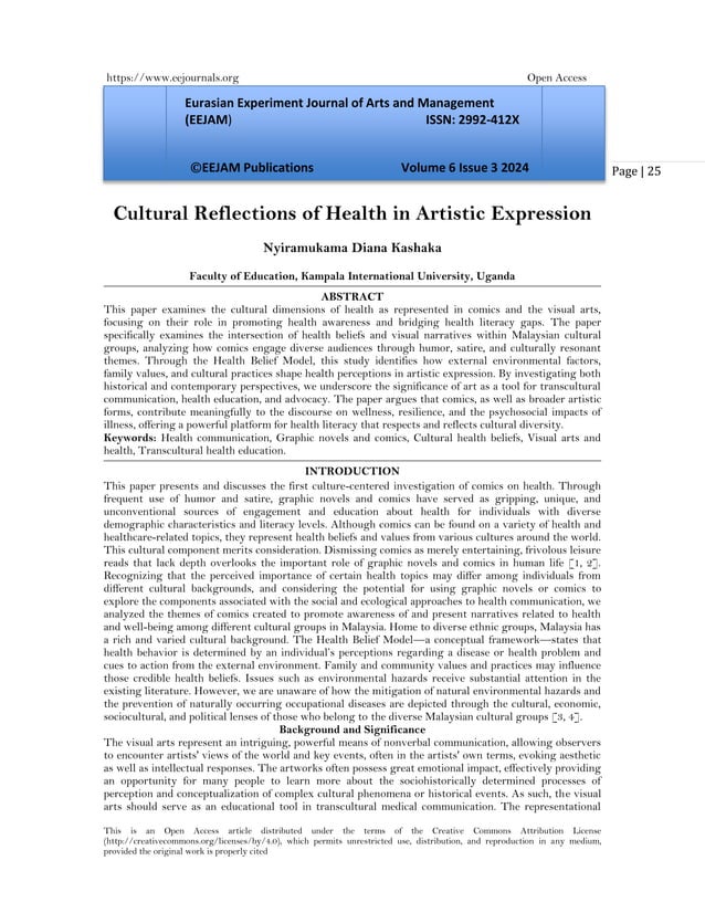 Cultural Reflections of Health in Artistic Expression (www.kiu.ac.ug) | PDF