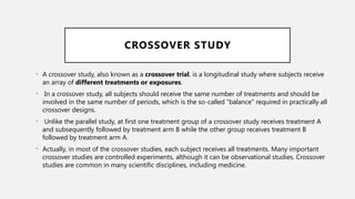 6. Parallel study vs cross over full chapter | PPTX
