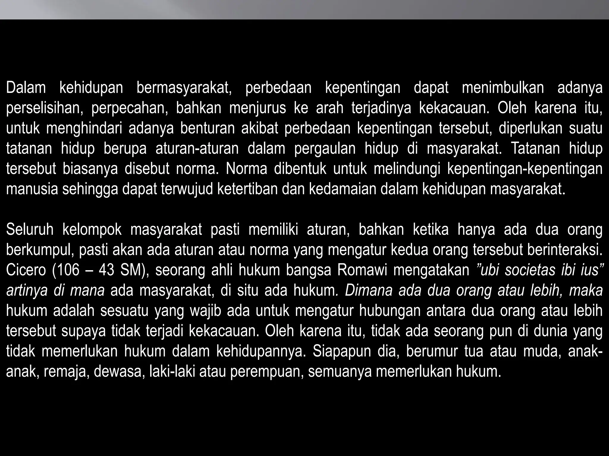 Norma Dalam Kehidupan Masyarakat ( Macam-macam Norma, Norma Kesusilaan ...