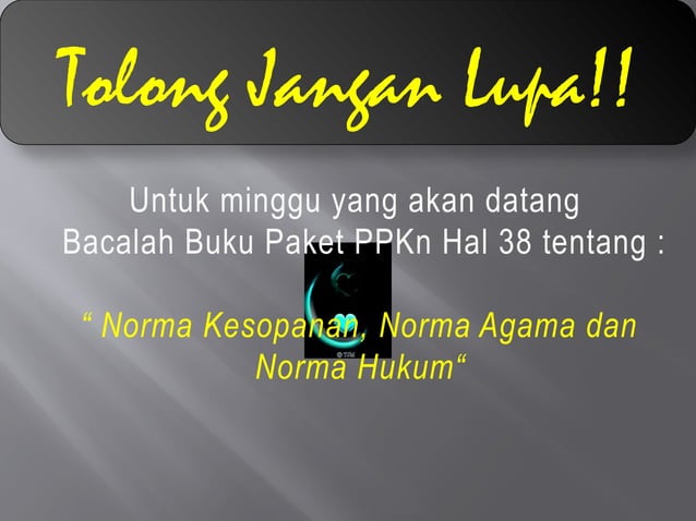 Norma Dalam Kehidupan Masyarakat ( Macam-macam Norma, Norma Kesusilaan ...