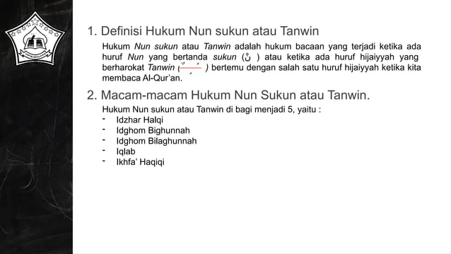 6. Hukum Nun Sukun atau Tanwin untuk Smp.pptx