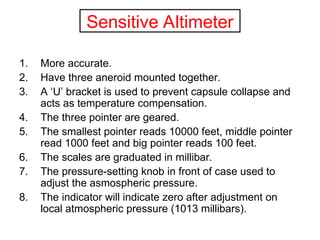 PITOT STATIC INSTRUMENTS, PITOT , STATIC, DYNAMIC PRESSURE, .ppt