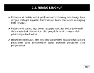 KOMISIONING GI DAN TRAFO pada sistem tenaga listrik | PPT