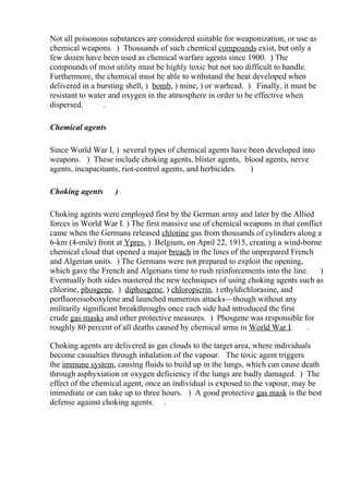 6. Сhemical weapons.doc about various countries weapons | PDF