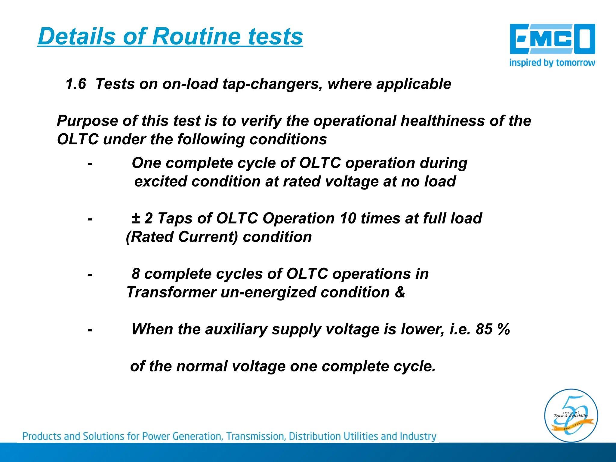 6. Factory Acceptance Tests transformer.ppt