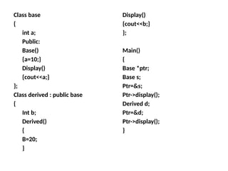 6. Virtual base class.pptx and virtual function | PPT